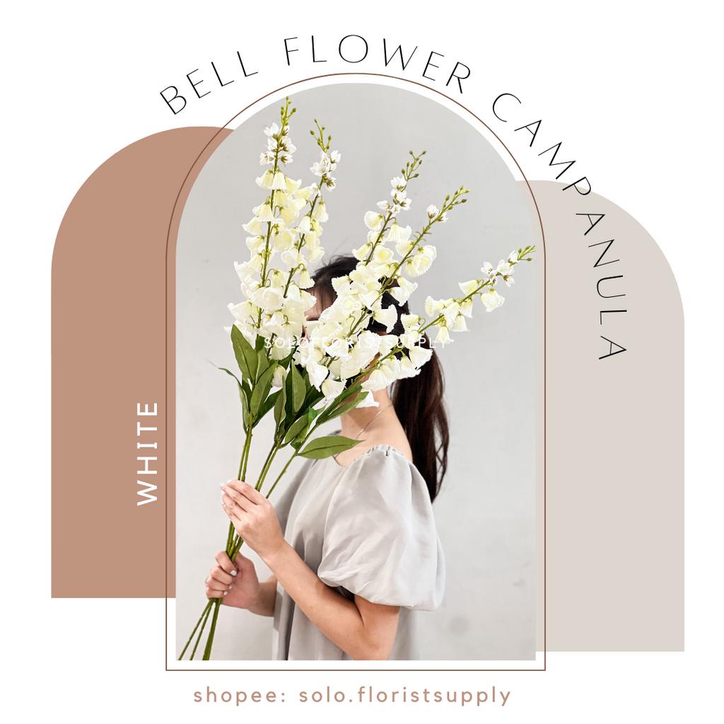 Jual BELL FLOWER CAMPANULA BUNGA LONCENG Premium Delphinium Artificial ...