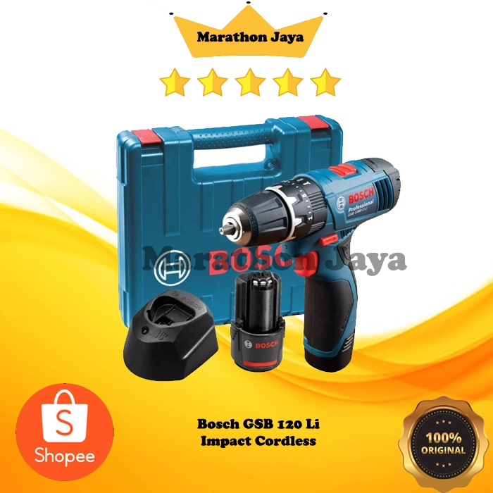 Jual Bosch mesin Bor baterai bosch GSR 120 Bor Besi Cordless 12V - 2 ...