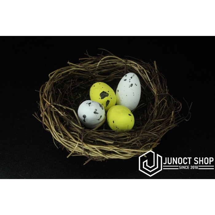 Jual Dekorasi Telur Foam Styrofoam Putih Kuning - Asesoris Mainan ...