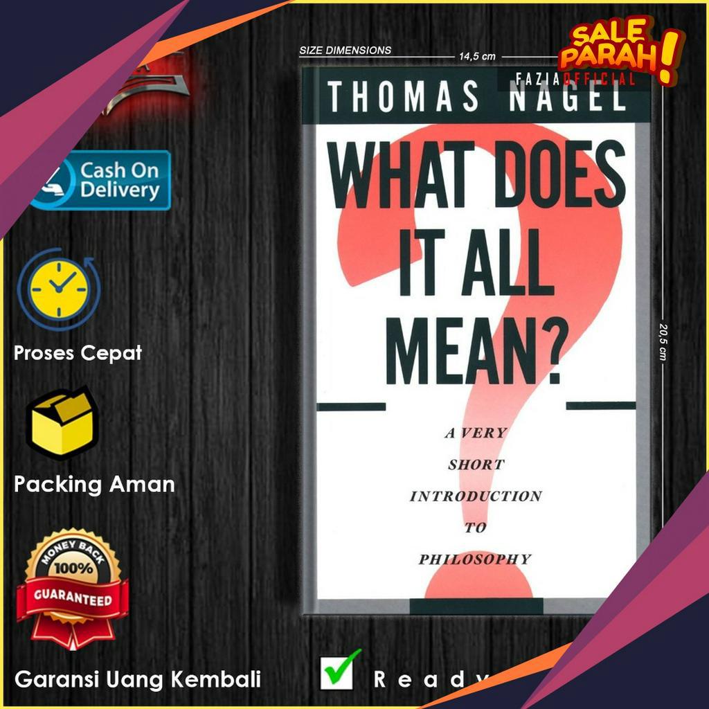 Jual MURMER What Does It All Mean by Thomas Nagel English | Shopee Indonesia