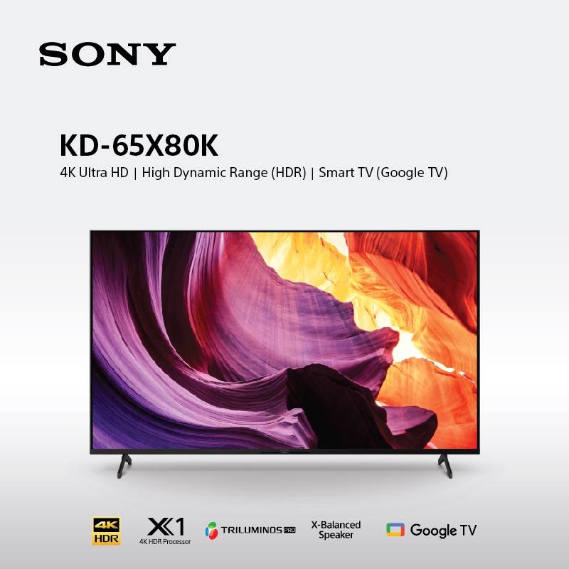 Jual SONY Bravia X80K 65 Inch Ultra HD 4K High Dynamic Range | Smart ...