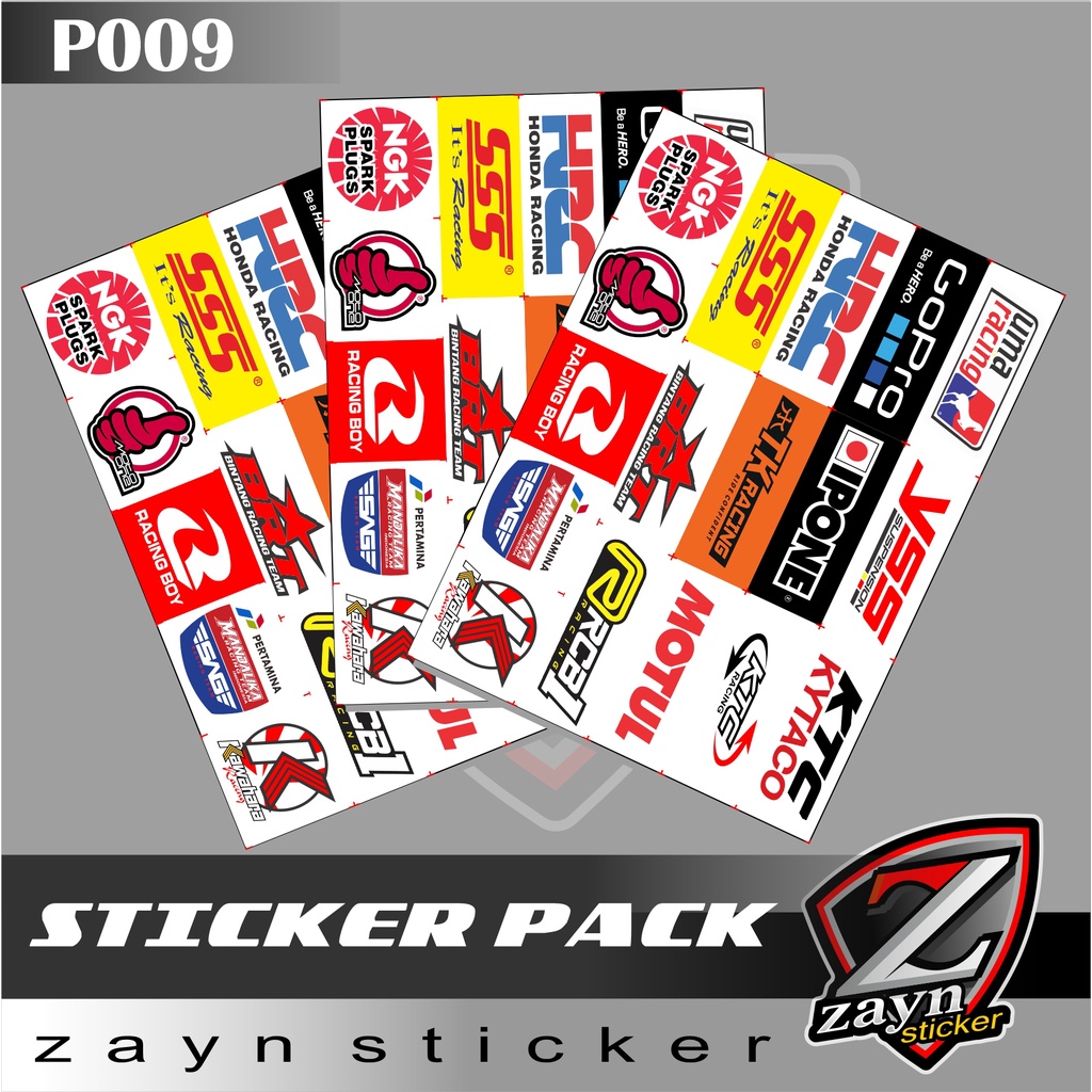 Jual STICKER PACK STIKER PAK RACING MURAH VOL.1 P009 | Shopee Indonesia
