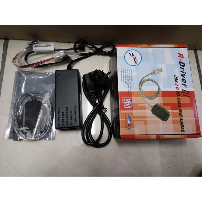 Jual Usb To Ide Sata Cable With Adaptor (R-Driver Iii) | Shopee Indonesia