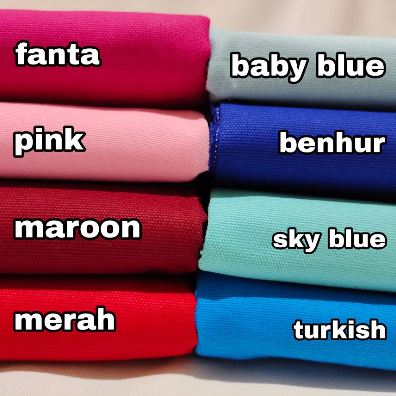 Jual kanvas marsoto polos warna warni tebal full katun ( 50 cm x 150 cm ...