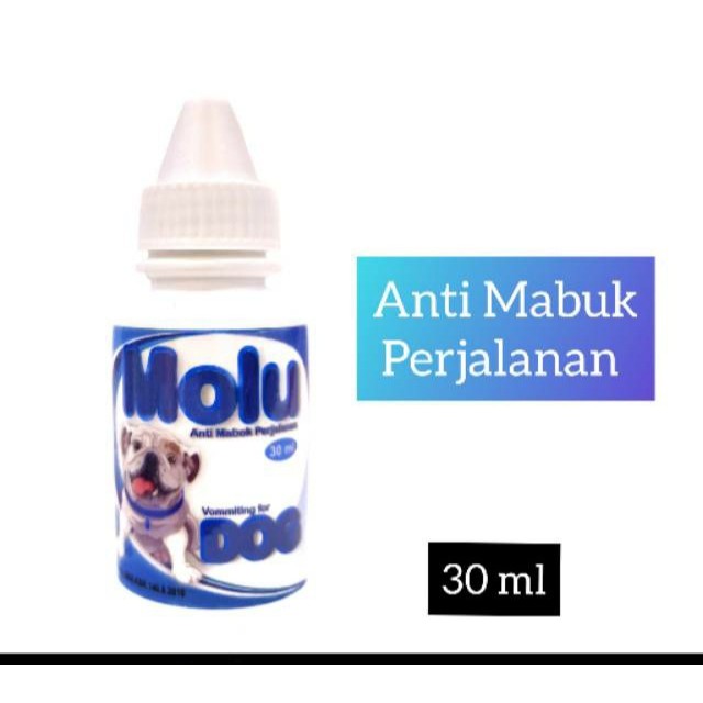 Jual MOLU DOG / OBAT ANTI MABOK UNTUK ANJING DI PERJALANAN / TALI MAS ...