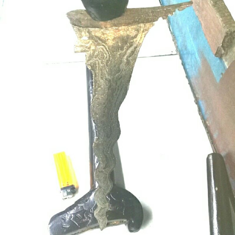 Jual tosan aji ke ris singo barong pamor lik 9 plus warangka | Shopee ...