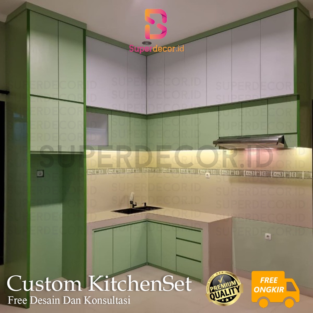 Jual Kitchen Set Custom / Lemari Dapur Set / Rak Dapur Set | Shopee ...