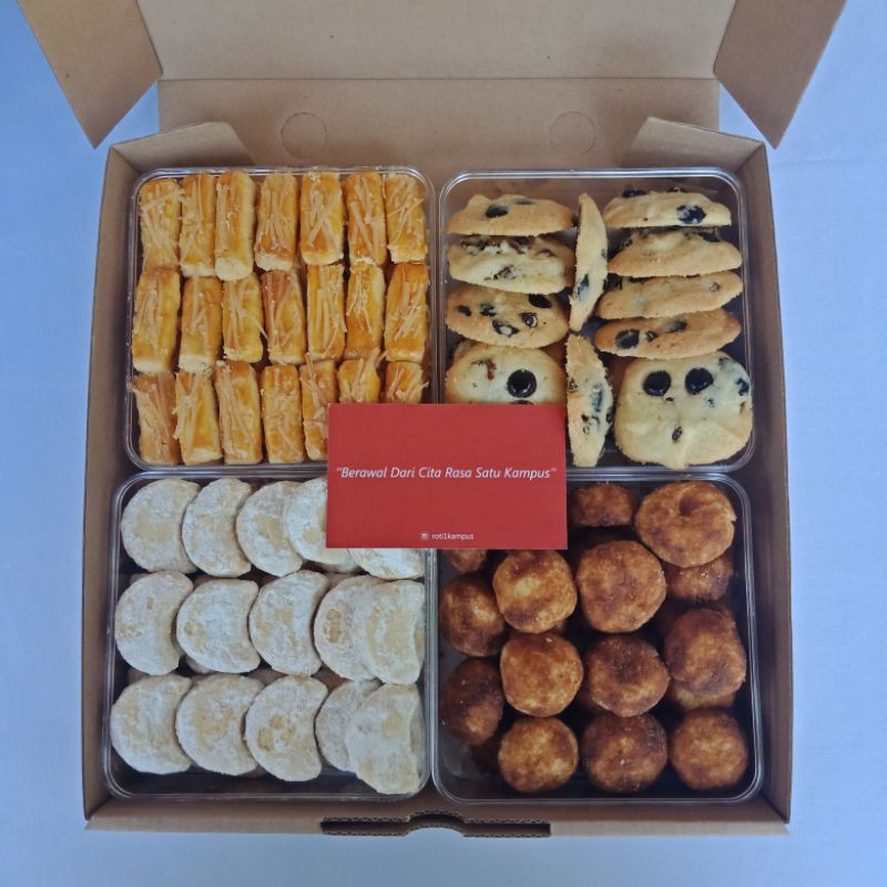 Jual Hampers Lebaran Paket Hantaran Idul Fitri Kue Kering isi 4 Toples ...