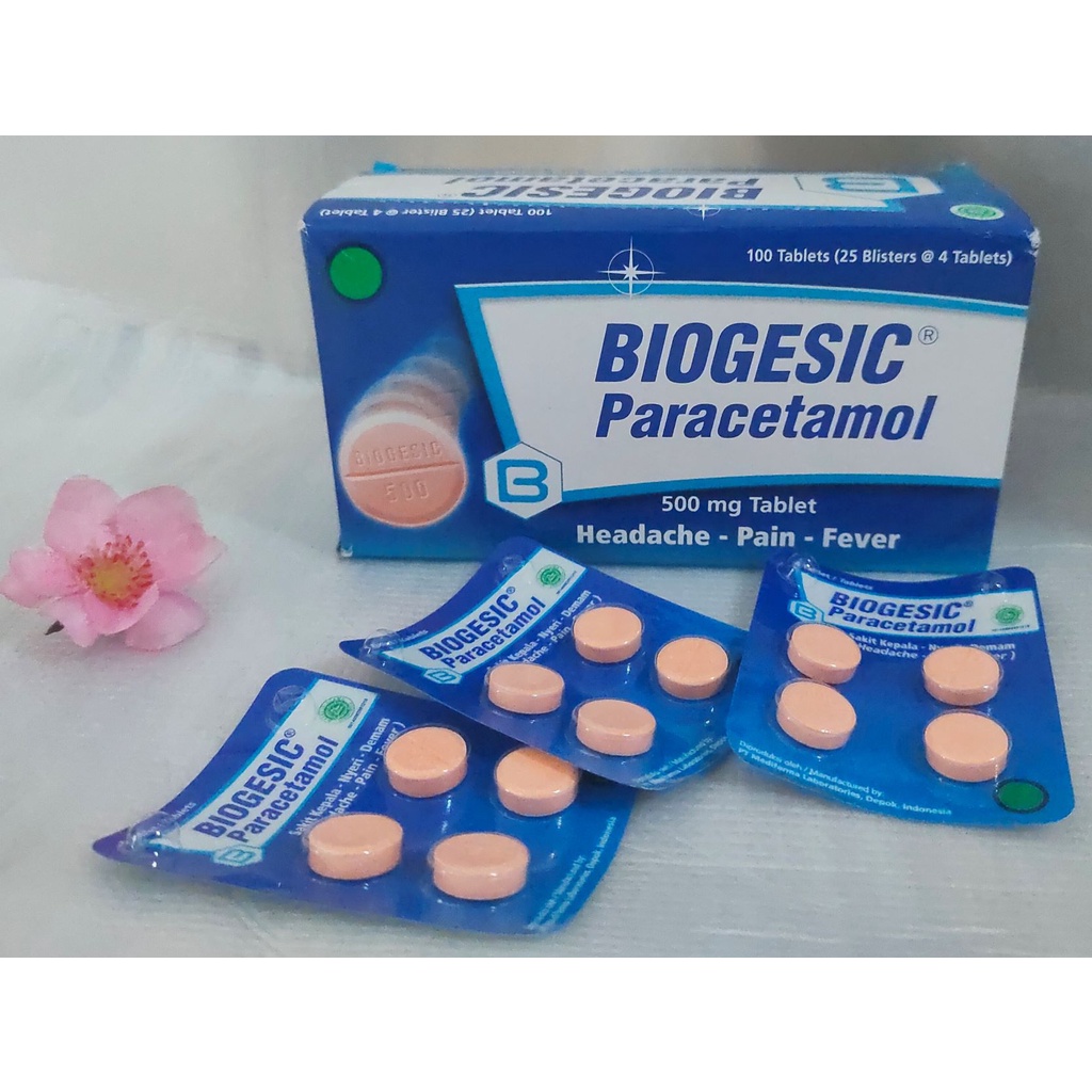Jual BIOGESIC TAB 4'S - obat untuk meredakan demam serta nyeri | Shopee ...