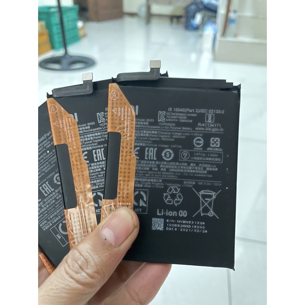 Jual Batre Baterai Battery Xiaomi Redmi Note 9 Pro BN53 Original 100% ...