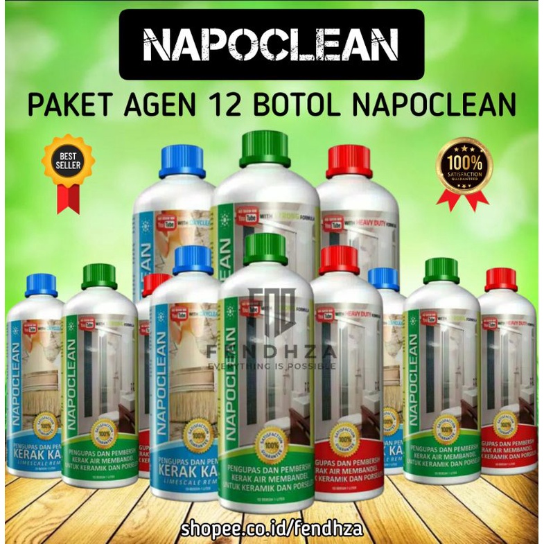 Jual Harga Agen 12 Botol Napoclean Pembersih Keramik Terlaris | Shopee ...