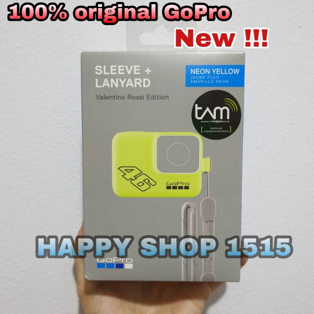 Jual GOPRO SLEEVE + LANYARD NEON YELLOW ( VALENTINO ROSSI EDITION ...