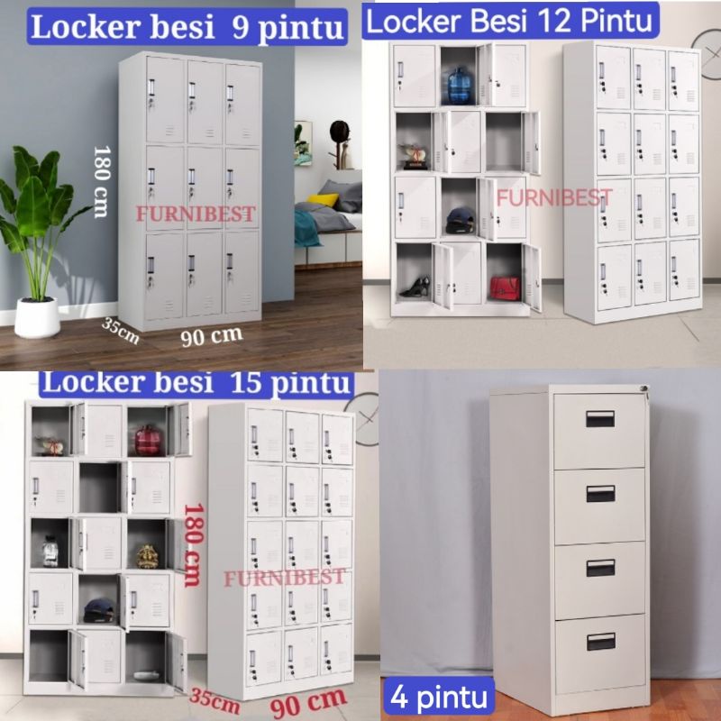Jual Locker Besi Loker Besi Lemari Besi Furnibest | Shopee Indonesia