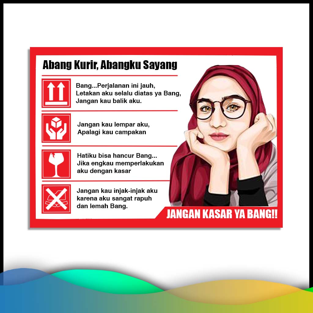 Jual Stiker Fragile Awas Pecah Unik / Stiker Fragile Anti Pecah Murah ...