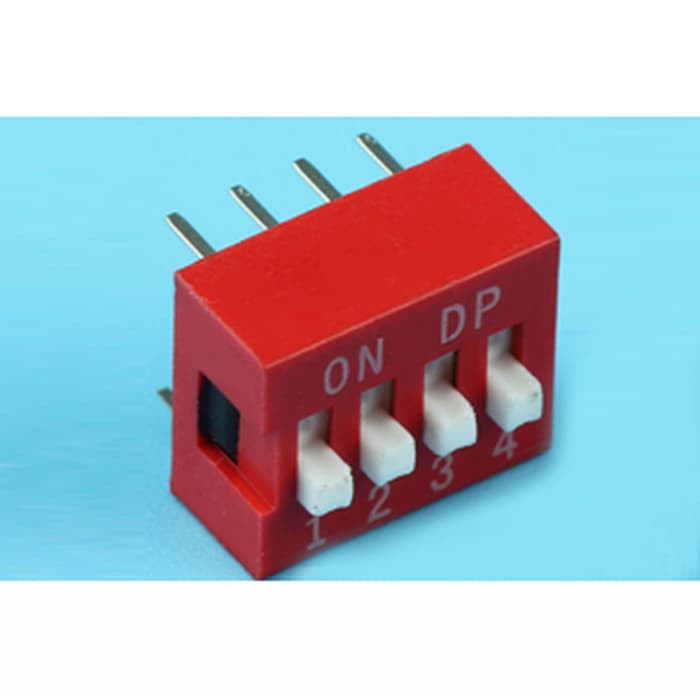 Jual Toggle Switch 4P 2.54Mm Pitch 4Pin Dip Code Switch Ping Dial Code ...