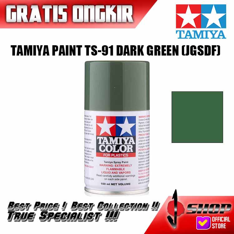 Jual Tamiya Spray TS-91 DARK GREEN (JGSDF) | Shopee Indonesia