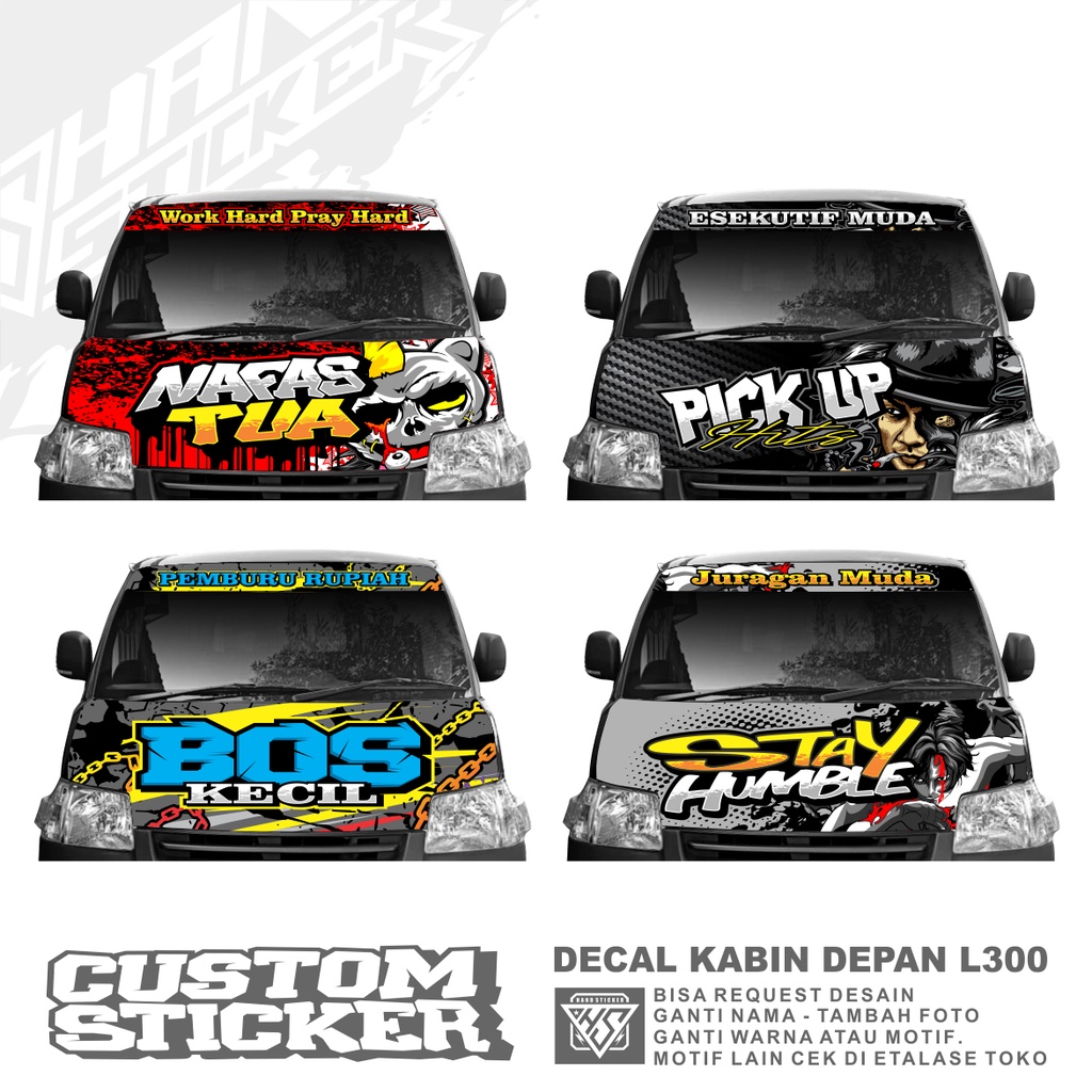 Jual Sticker Grand Max Atau Decal Kabin Depan Grand Max Bisa Request ...