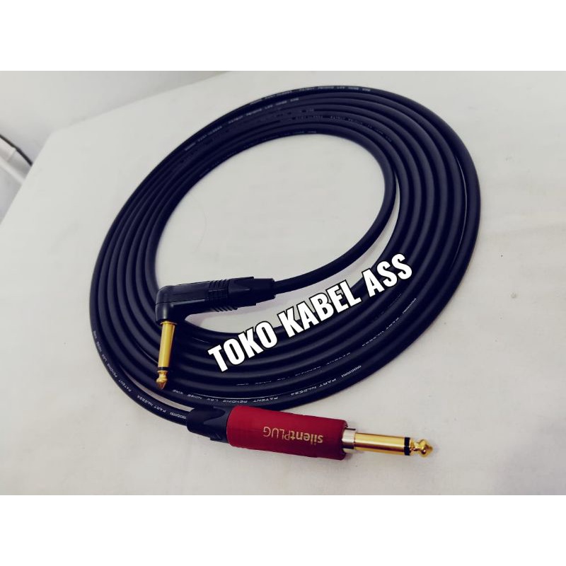 Jual kabel gitar listrik 5 meter mogami gold silent plug - neutrik ...
