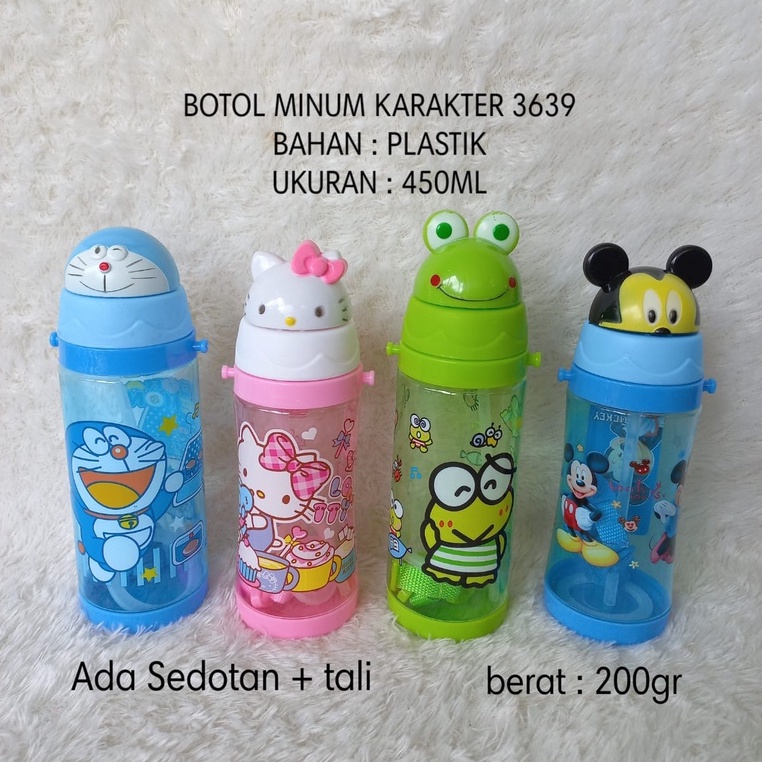 Jual BOTOL MINUM KARAKTER DORAEMON HELLO KITTY KEROPI MICKY MOUSE ...