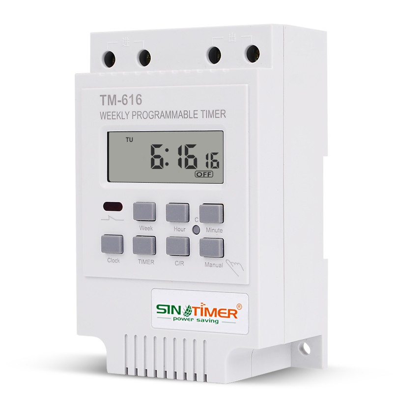 Jual Power Timer Programmable Time Switch Relay 220V 30A - TM616W ...