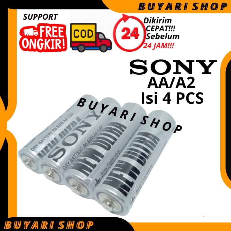 Jual Baterai AA/ A2/ Batre - Jam Dinding/ Sony Ultra Harga 4 Pcs ...