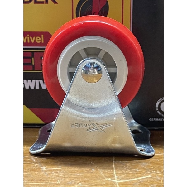 Jual Roda troly PU merah uk 2 inch Mati | Shopee Indonesia