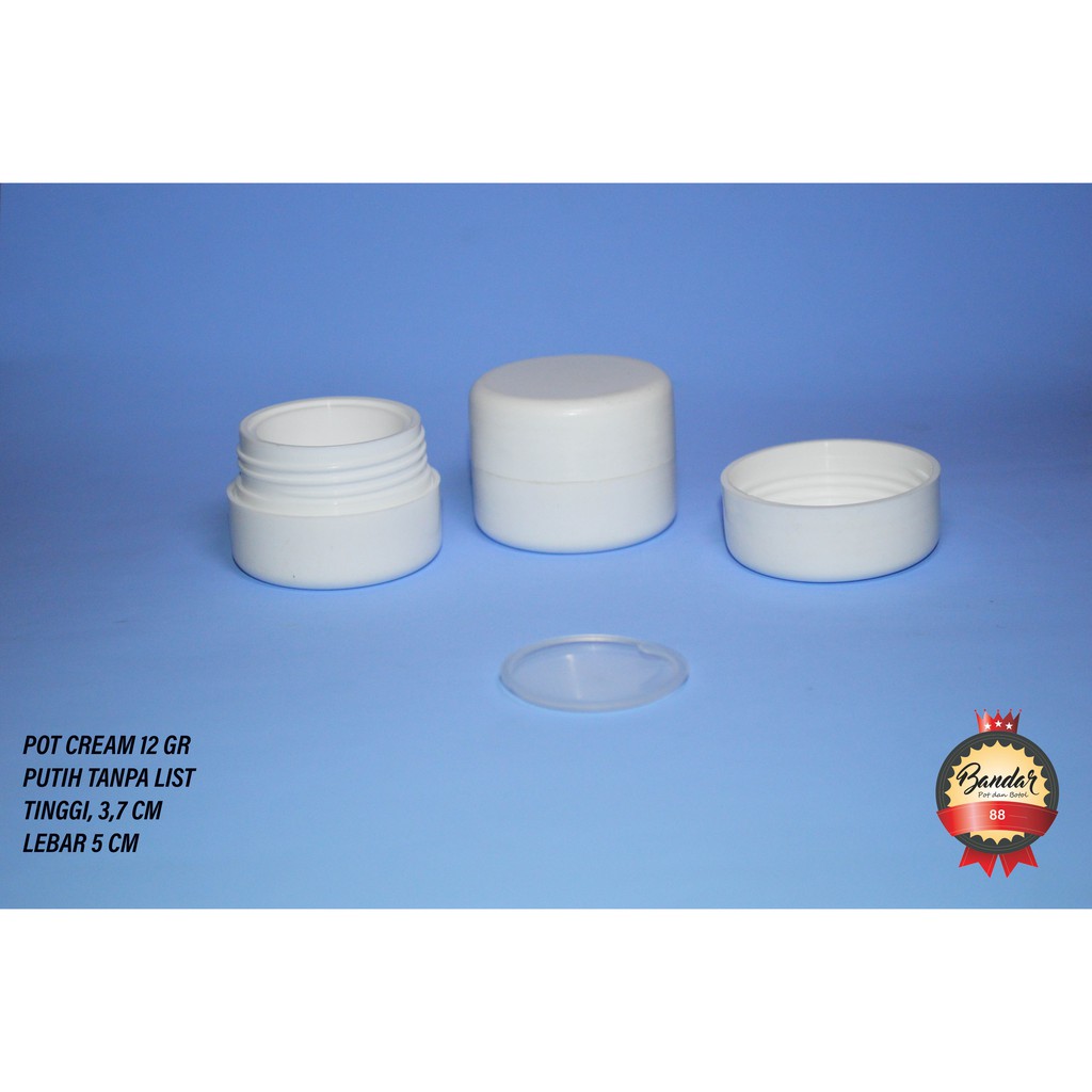 Jual Pot Cream 12,5 gr Putih Putih Tanpa List (KEMASAN 25 PCS) | Shopee ...