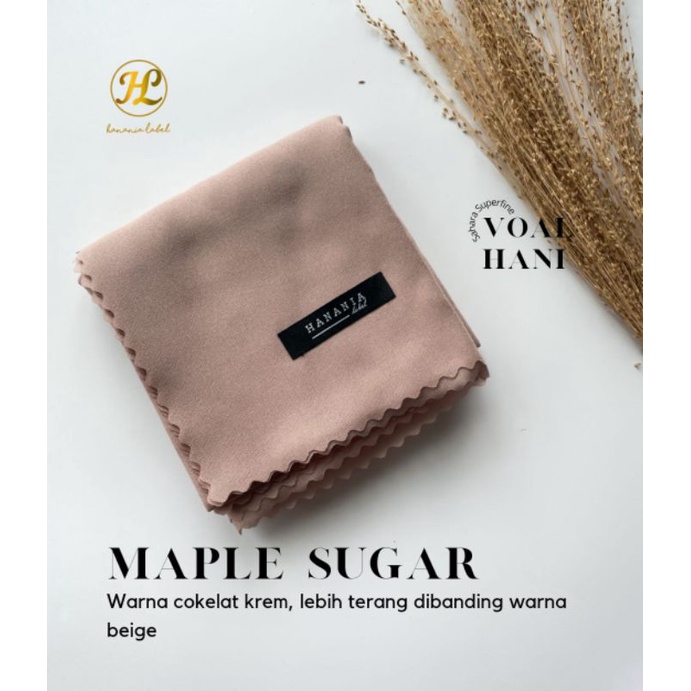 Jual HANANIA LABEL- HANI VOAL SAHARA SUPERFINE | COKLAT BROWN SUGAR ...