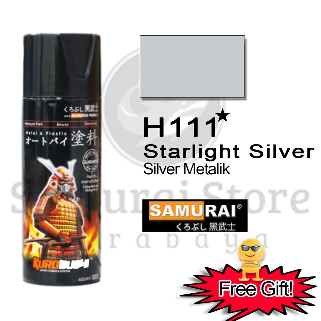 Jual Samurai Paint Honda Starlight Silver H111 ☆ Silver Metalik 400 ml ...