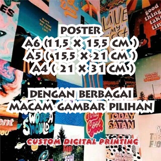 Jual POSTER HURUF ALPHABET ANAK AESTHETIC 1 SET | HIASAN DINDING POSTER ...