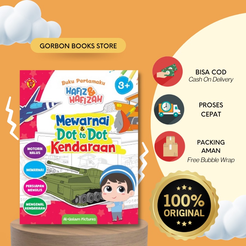 Jual Buku Pertamaku Hafiz dan Hafizah Mewarnai dan Dot To Dot Kendaraan by Tim Elex | Shopee ...