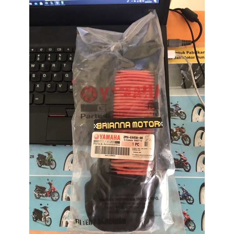 Jual FILTER UDARA MIO M3 - MIO Z - FINO 125 ORI YAMAHA 2PH E4450 00 ...