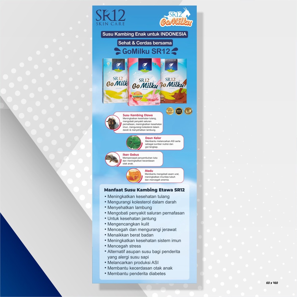 Jual Spanduk XBanner Gomilku SR12 | Shopee Indonesia