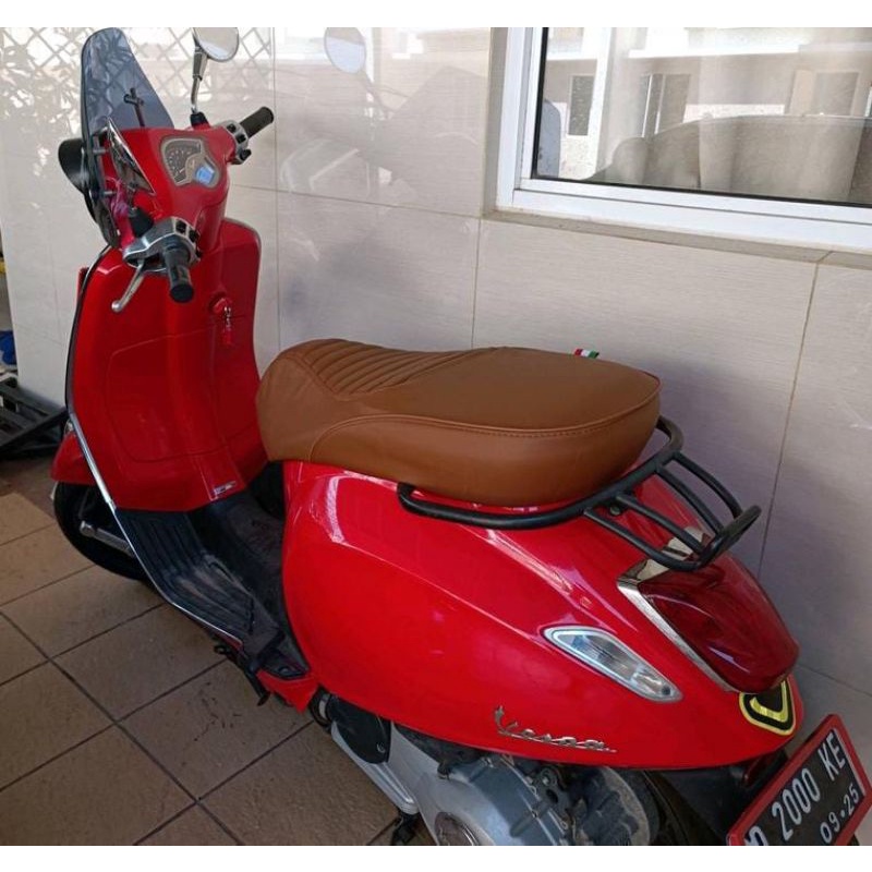 Jual Cover Jok Custum Motor Vespa Matic Sprint Primavera Lx S Gts Kulit ...