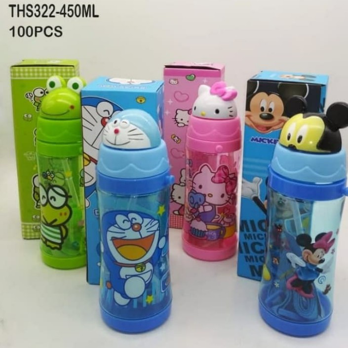 Jual Botol Minum Anak Botol Karakter Motif Doraemon 450ml | Shopee ...