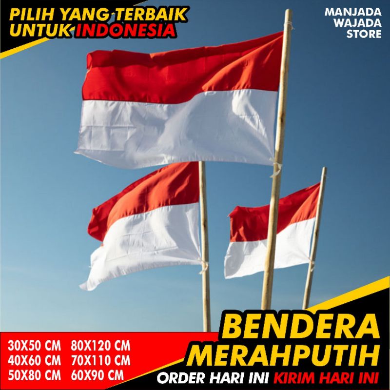 Jual BENDERA MERAH PUTIH / BENDERA INDONESIA / BENDERA BAHAN SATIN ...
