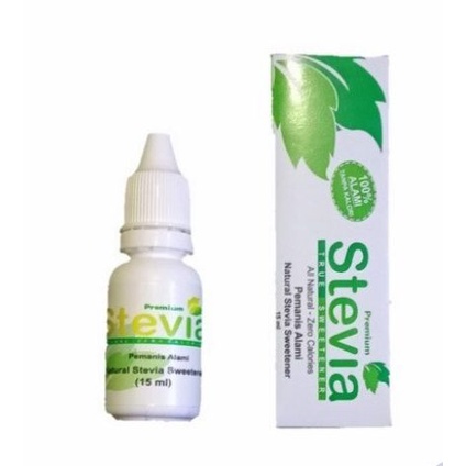 Jual Pemanis Alami Stefia cair / Zero Gula Kalori / Stevia | Shopee ...