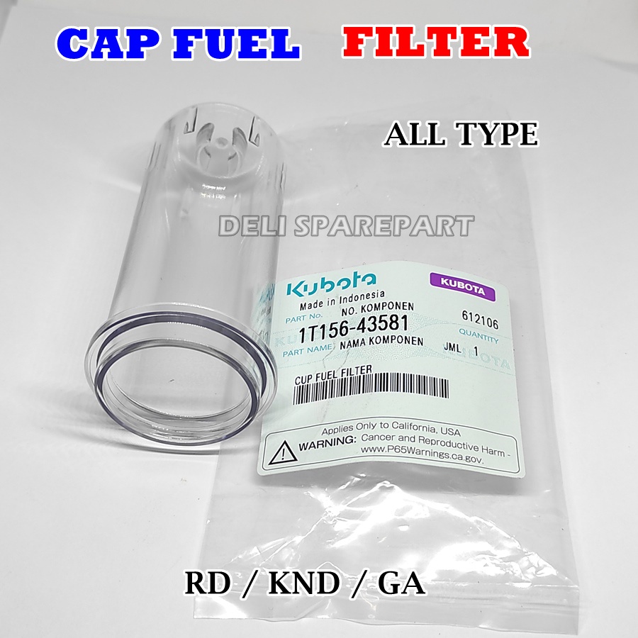 Jual Glass Cap fuel filter glass solar semua type kubota RD KND GA ...