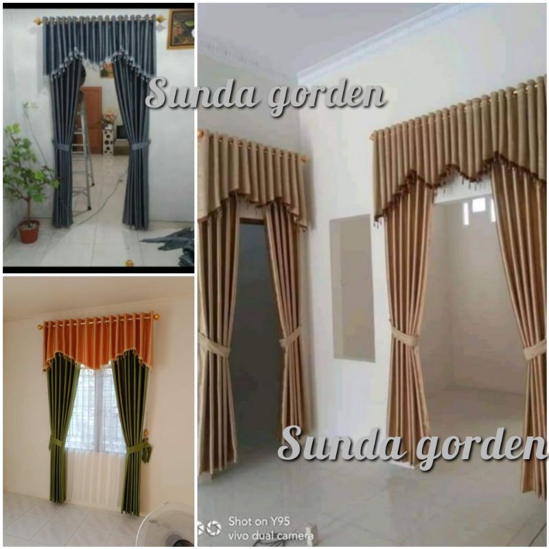 Jual Gorden Poni Pintu Jendela Lebar 100 Lebar 200 Hordeng jendela poni ...