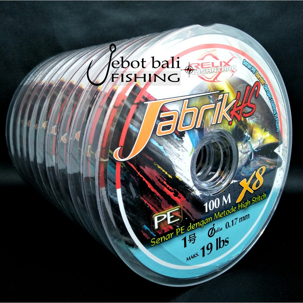 Jual Senar PE Jabrik HS X8 100M Pe 1 Connecting Relix Nusantara - Tali Pancing | Shopee Indonesia