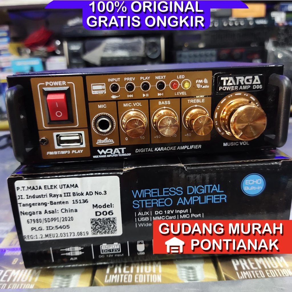 Jual Amplifier Power Bluetooth Targa Mini bisa untuk rumahan atau untuk ...