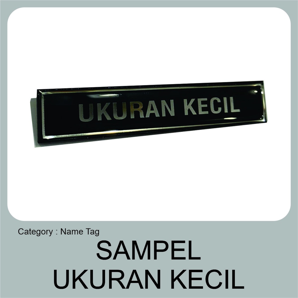 Jual Name Tag Akrilik Keren Cetak Custom, Cocok untuk Seragam Sampel ...