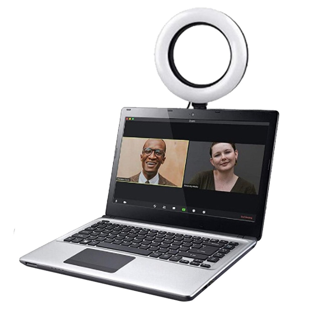 Jual Lighting Meeting Video Conference Ring Light Lampu SELFIE WFH ...