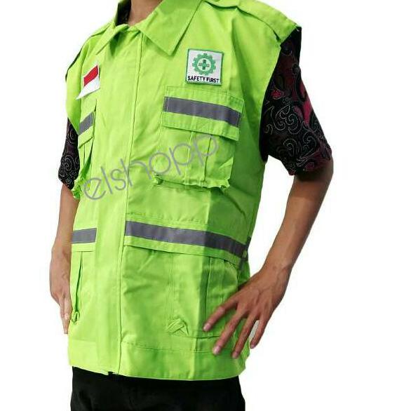 Jual Update - Rompi safety + logo k3 dan merah putih | Shopee Indonesia