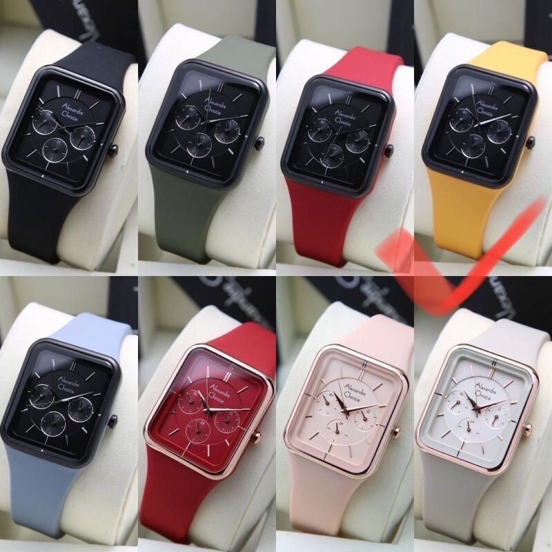 Jual AC 2744 JAM TANGAN WANITA ALEXANDRE CHRISTIE AC2744 RUBBER / 2744 ...