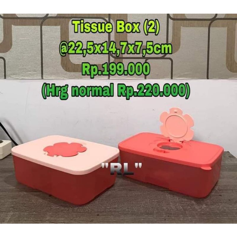 Jual kotak tisu tupperware tissue box | Shopee Indonesia