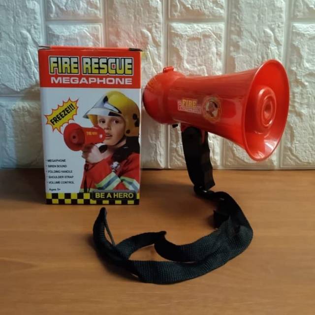 Jual Mainan Megaphone Fire Rescue Anak Edukatif - Megafon Pengeras ...