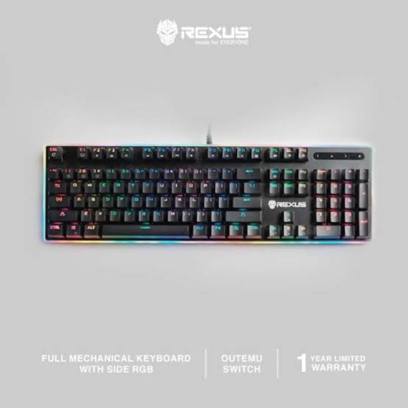Jual REXUS Keyboard Gaming Mechanical Legionare MX10 RGB | Shopee Indonesia
