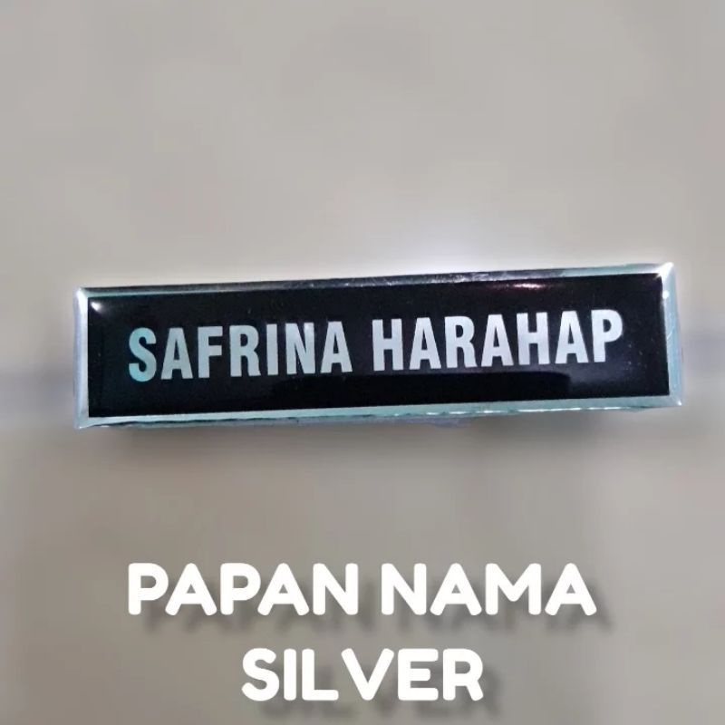 Jual PAPAN NAMA / NAME TAG AKRILIK HITAM 2MM | Shopee Indonesia