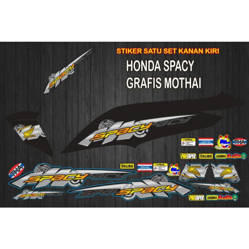 Jual stiker striping decal variasi honda spacy grafis mothai | Shopee ...